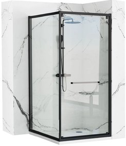 Rea, Sprchový kout Rea Space In Black 80x100, KPL-K0882