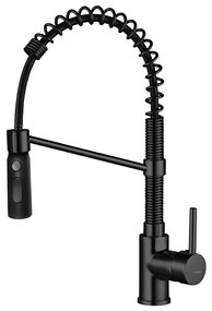 Kuchinox Serpen, vysoká dřezová baterie, černá matná, LAV-BKP_76SD