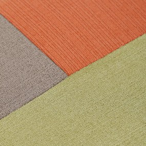 Taburet AK-131 PW2, vícebarevná, látka (103 x 31) cm