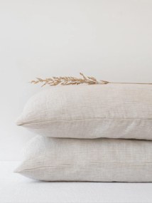 Lněný povlak na polštář Natural Stripes