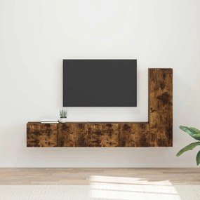Sestava TV skříněk 3 ks Kouřový dub Kompozitní dřevo 3408993