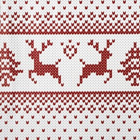 VÁNOČNÍ ZATEMŇOVACÍ ZÁVĚS NA KROUŽCÍCH NOEL 140X250 CM BÍLÁ