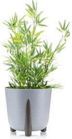PLASTOVÝ KVĚTINÁČ MOSS ECO 25X26 CM ŠEDÁ