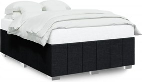 Rám postele bez matrace černý 160 x 200 cm textil 3284848