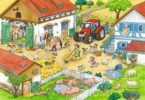 Ravensburger Den na farmě / 2x24 dílků / od 4 let