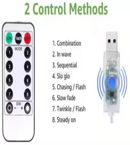 ISO 11334 Světelný závěs 300 LED vícebarevná