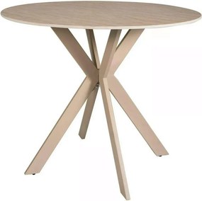 Jídelní stůl Talia 90 cm, kámen / krémová