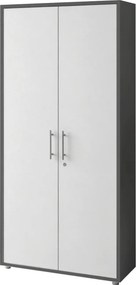XXXLutz SKŘÍŇ NA ŠANONY, bílá, antracitová, 84,4/185,6/33 cm MID.YOU - Online Only kancelářský nábytek - 001067016804