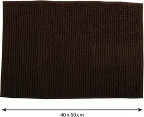 MSV CHENILLE koupelnová předložka 40 x 60 cm hnědá / mikrovlákno / pro