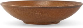 Hnědý hluboký porcelánový talíř ø 26 cm Ovio – BonBistro