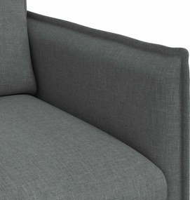 Set pohovek 2 ks Tmavě šedá Textil 3407524