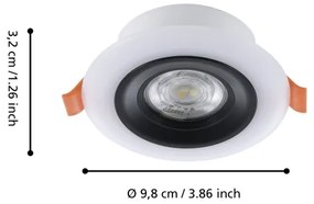 Eglo 901118- SADA 3xLED RGB Stm. koupelnové svítidlo CALONGE 3,8W/230V IP44 + DO