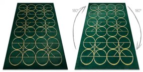 koberec EMERALD výhradní 1010 glamour, stylový kruhovýy lahvově zelená / velikost 180x270 cm | krásné koberce cz