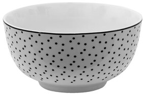 Porcelánová miska s černými puntíky Black Dot – 500 ml