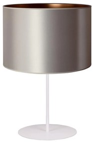 Duolla | Duolla - Stolní lampa CANNES 1xE14/15W/230V 20 cm stříbrná/měděná/bílá | DU602976