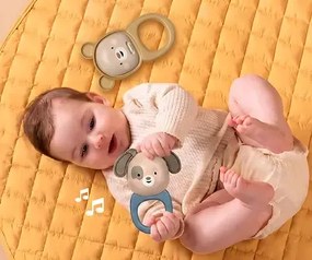 TAF TOYS Chrastítko Sound Discovery Duo Bell  Clapper / Sada 2 ks / Si
