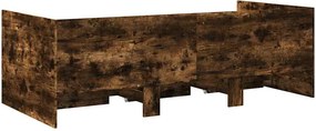 Válenda se zásuvkami bez matrace kouřový dub 90 x 190 cm 3280829