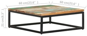 vidaXL Hnízdové konferenční stolky 2 ks masivní recyklované dřevo