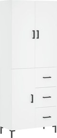 vidaXL Skříň highboard 69,5 x 34 x 180 cm kompozitní dřevo [3195899] Barva: Bílá