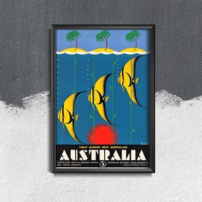 Retro plakát Austrálie