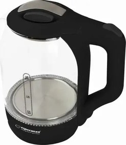 Esperanza EKK025K YUKON rychlovarná konvice černá / 1500 W / 1.7 L / L