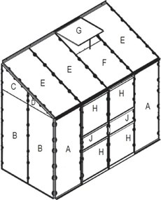 LANIT PLAST, s.r.o. náhradní prosklení pro skleník VITAVIA IDA 3300 PC 6 mm LG3080