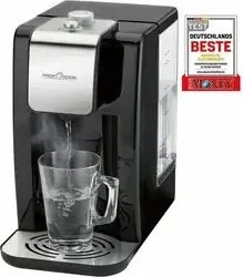ProfiCook HWS 1168 černý-nerez / Dávkovač horké vody / 2600W / 2.2L