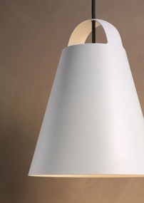 Závěsná lampa Above LED ovládání osvětlení přes Bluetooth 40 cm bílá