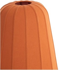 Stojací lampa v terakotové barvě s textilním stínidlem (výška 133 cm) Bibury – Light &amp; Living