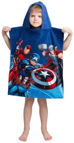 Jerry Fabrics Plážová osuška pončo Avengers Hero 50x115 cm