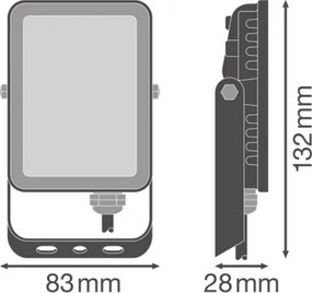 LED reflektor LEDVANCE Essential 10W 3000K teplá bílá IP65