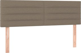 Box spring postel s matrací taupe 140x200 cm textil 3140141
