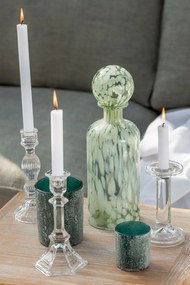 Skleněný transparentní svícen Candelero - ∅ 9*20 cm