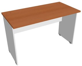Stůl pracovní rovný 120 cm - Hobis Gate GE 1200 Dekor stolové desky: třešeň, Dekor lamino podnože: bílá