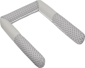 Bellatex Mantinel do postele VÁLEC průměr 16x280 cm Hvězdička šedá