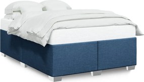 Rám postele bez matrace modrý 160 x 200 cm textil 3284491