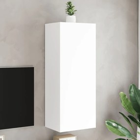 vidaXL Nástěnná TV skříňka bílá 40,5 x 30 x 102 cm kompozitní dřevo