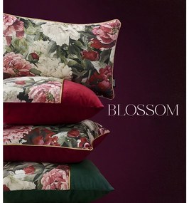 Room99 Dekorační povlak na polštář BLOSSOM Květiny Barva: Zelená, Velikost: 30 x 50 cm