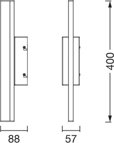 Ledvance-LED Stmívatelné osvětlení zrcadla ORBIS MIRROR LED/6,8W/230V 40 cm IP44