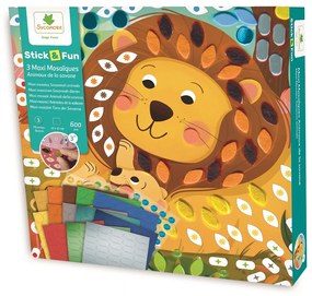 Stick & Fun - mozaika - zvířata ze savany