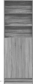 Skříň highboard s LED šedá sonoma 69 x 32,5 x 200 cm kompozit 3307910
