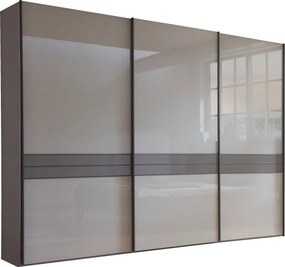 XXXLutz SKŘÍŇ S POSUVNÝMI DVEŘMI, hnědá, šedá, 300/217/67 cm Dieter Knoll - Šatní skříně - 000442028602