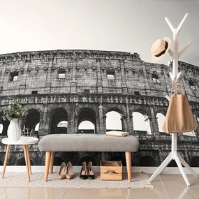 Tapeta Římské koloseum v černobílém - 150x100 cm