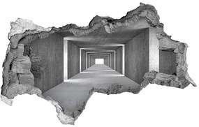 Wallmuralia Díra 3D fototapeta nálepka Betonový tunel 95x73 cm