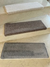 Vopi Nášlapy na schody Laguna krémová obdélník, samolepící - 24x65 obdélník (rozměr včetně ohybu)