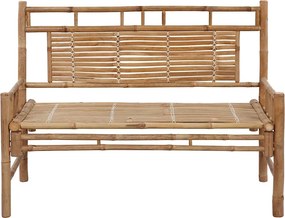 Zahradní lavice s poduškou 120 cm bambus 3063902