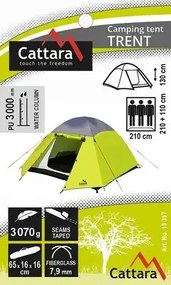 Cattara TRENT / Stan dvouplášťový pro 3 osoby / 210+110x210cm / PU3000