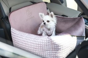 OH Charlie Autosedačka pro psy a kočky Glamour Luxury Pink Velikost: S