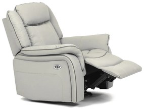AUTRONIC TV a relaxační křeslo s elektrickým ovládáním, potah ekokůže v odstínu lanýž TV-4119 LAN