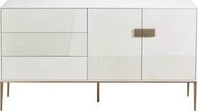 Komoda Stilig ST102A 160 cm bílá/zlatá